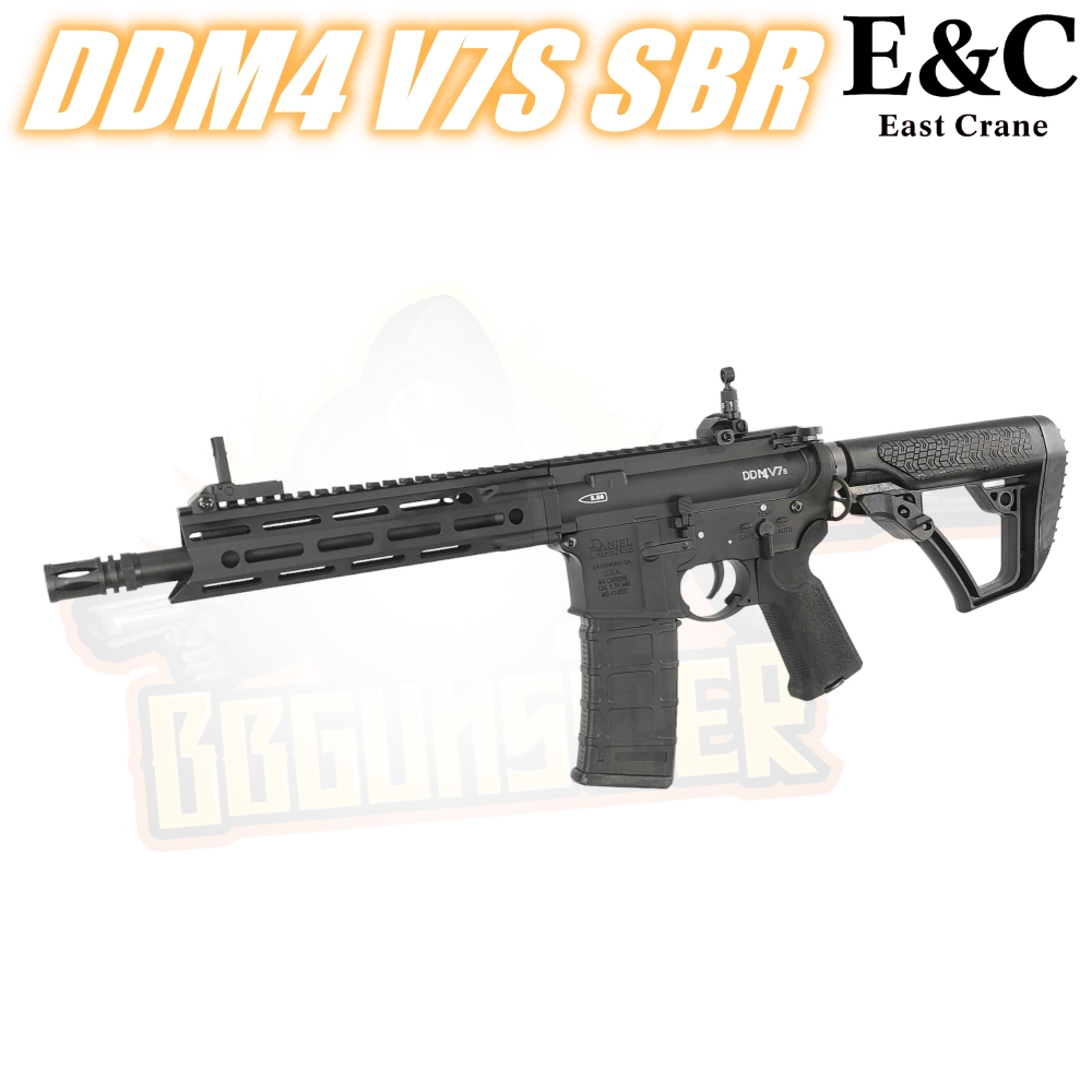 E&C 645 S2 : DDM4 V7S SBR สีดำ บอดี้โลหะ JR.Custom Gen 2 (QD 1.0) - BBGUNSTER ร้านบีบีกัน ...