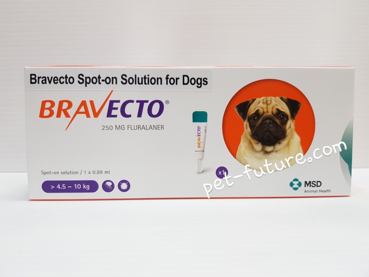 Bravecto spot-on for dogs 4.5-10 kg. (0.89 ml.) Exp.02/2024 (แบบหยดค่ะ ...