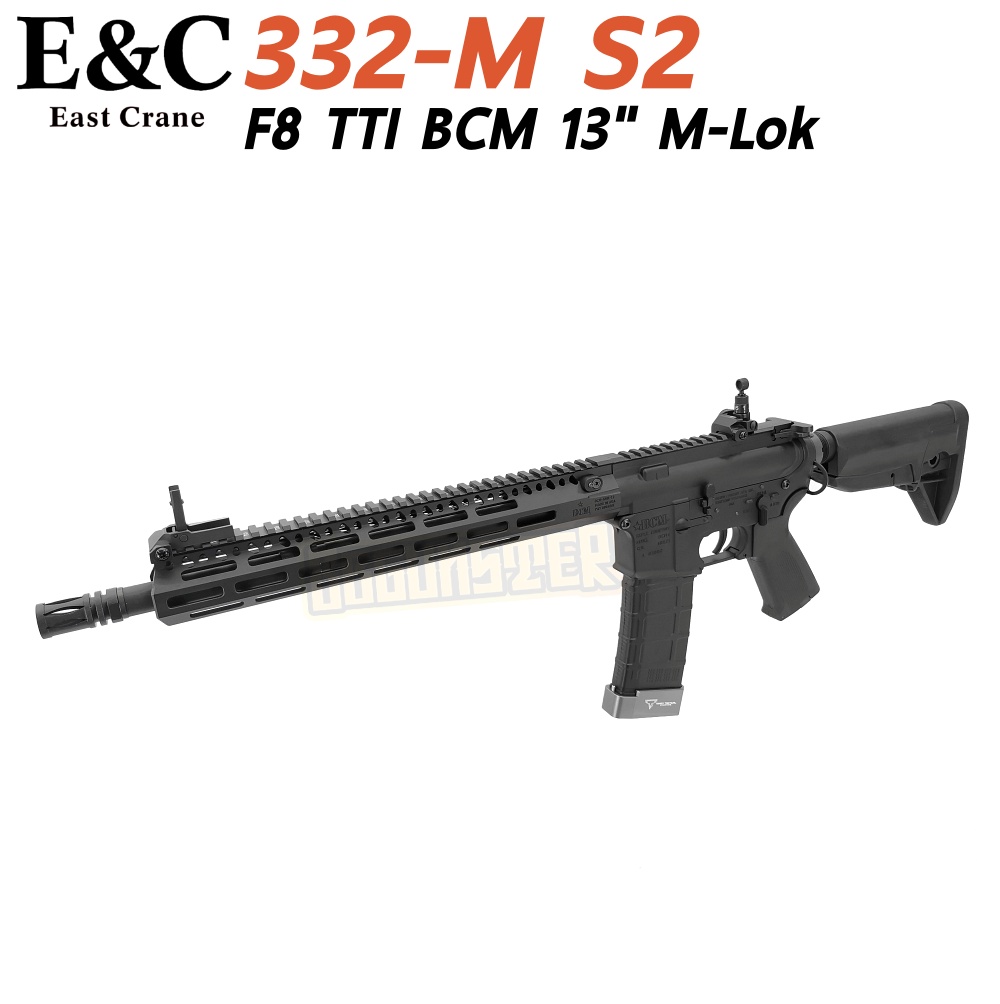E&C 332 S1 M-BK : F8 TTI BCM 13" M-Lok สีดำ บอดี้โลหะ JR.Custom Gen 2 - BBGUNSTER ร้านบีบีกัน ...